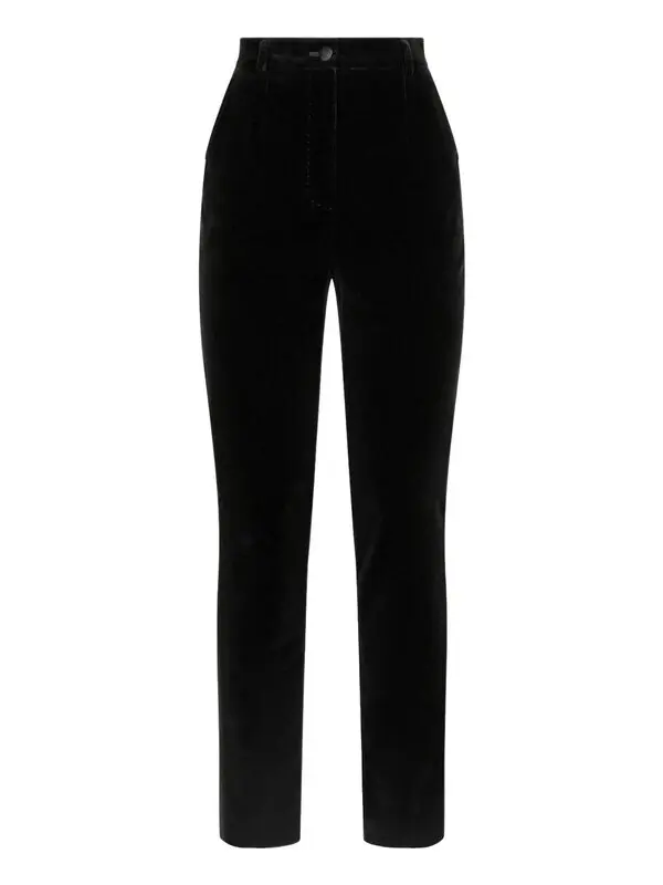 Dolce & Gabbana Tailored Velvet Tuxedo Trousers - Black