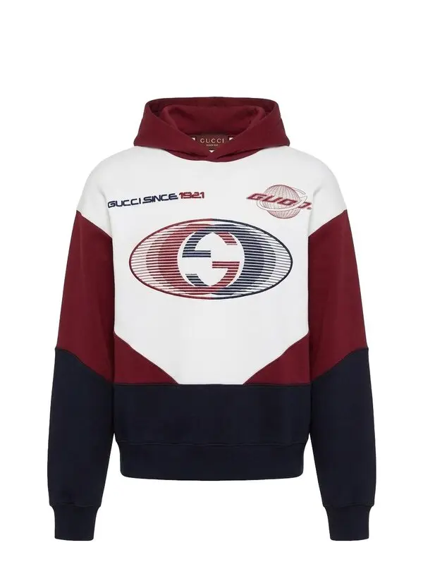 Gucci Cotton Jersey Hooded Sweatshirt With Graphic Print - Multi-color