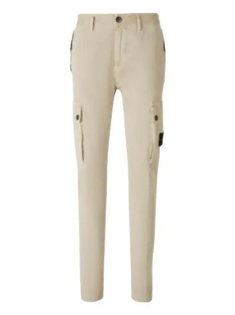 Stone Island Compass Label Regular Fit Trousers - Nude