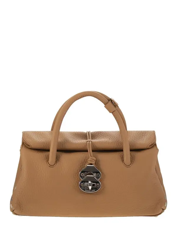 ZANELLATO Double Handle Shoulder Bag - Brown