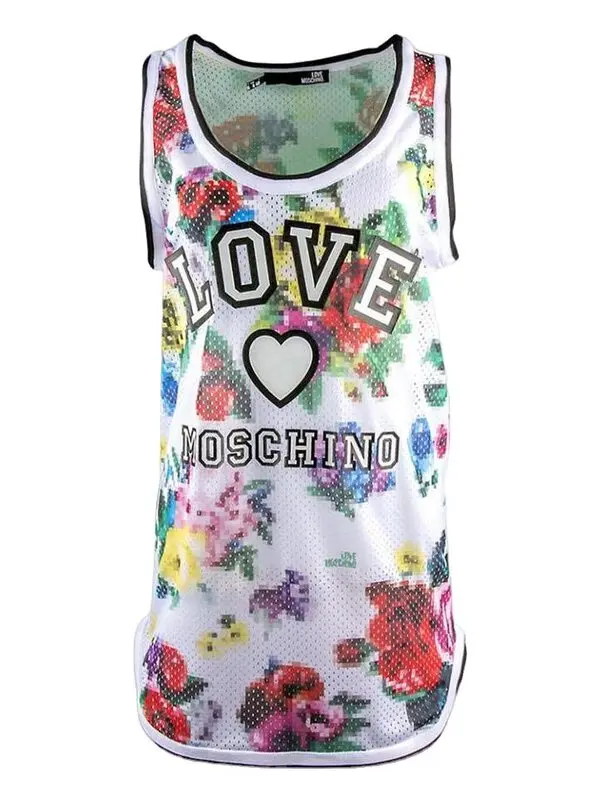 Moschino Sleeveless Floral Print Vest - Multicolor