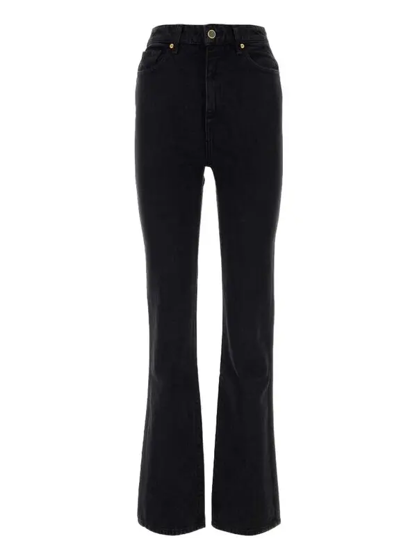 Khaite Danielle High-waist Straight-leg Jeans - Black
