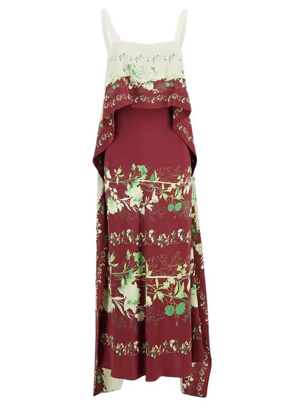 La DoubleJ Slip-around Midi Dress - Burgundy