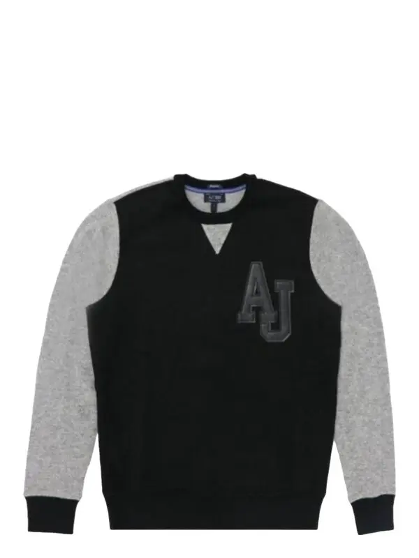 Emporio Armani Round Neck Logo Pullover - Black