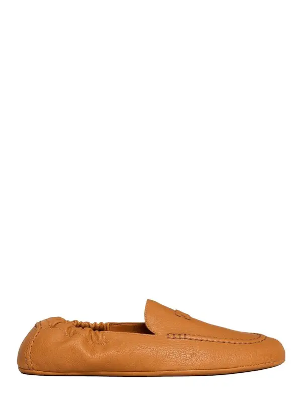Celine Adam Loafer With Triomphe In Goatskin - Sahara