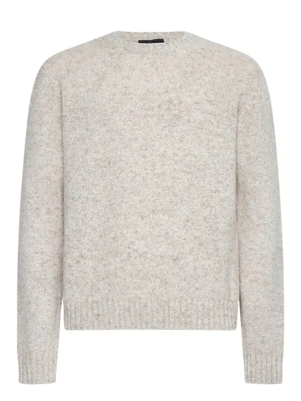 Prada Round Neck Long Sleeve Sweater - Desert Yellow