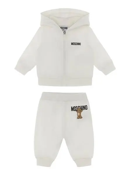 Moschino Teddy Print Tracksuit Set - White