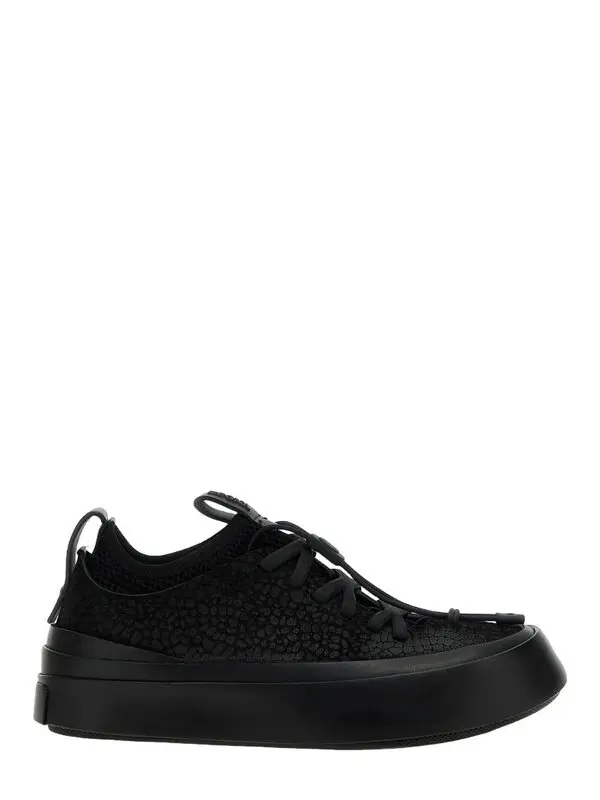 Zegna Triple Stitch Mrbailey Lace-up Sneakers - Black