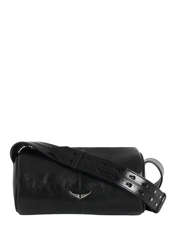 Zadig&Voltaire Cylindrical Leather Shoulder Bag - Black