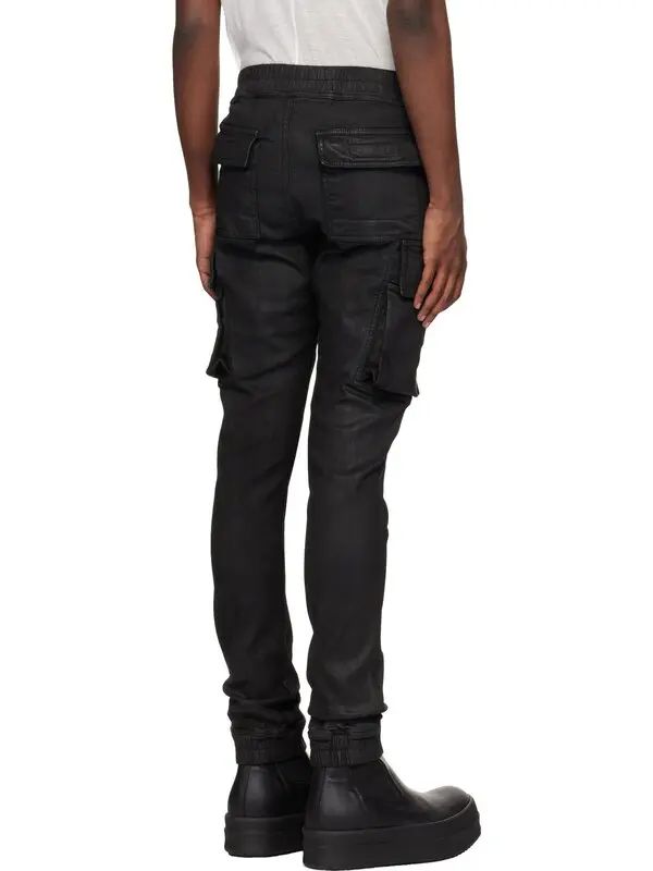 Rick Owens Porterville Mastodon Cargo Trousers - Black Wax