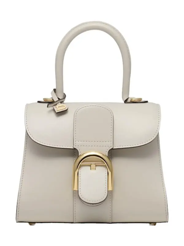 Delvaux Logo Shoulder Bag - White