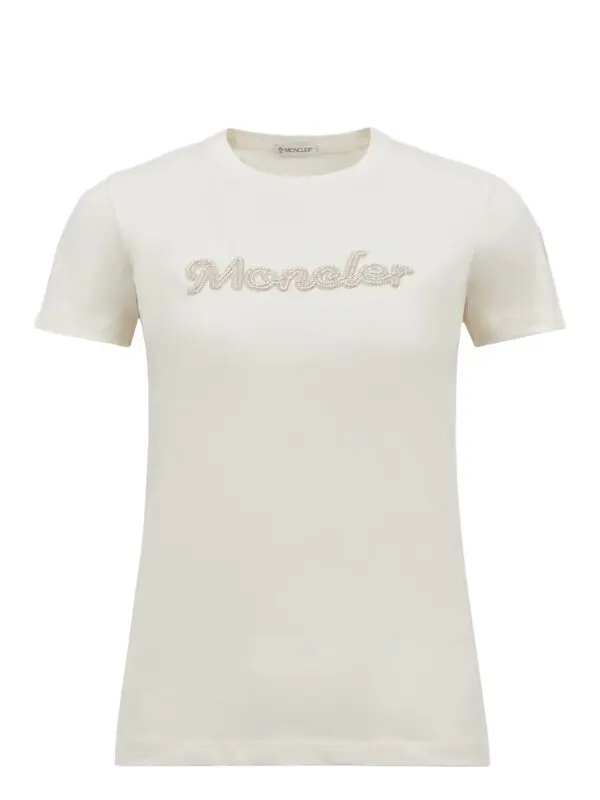 Moncler Logo Detailed Crewneck T-shirt - White