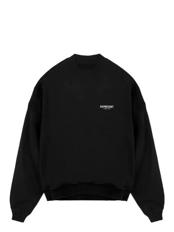 REPRESENT Owners' Club Logo Crew Neck Sweater - Black