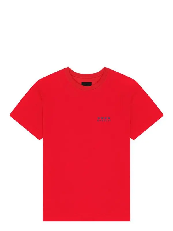 Givenchy Logo Printed Crewneck T-shirt - Red