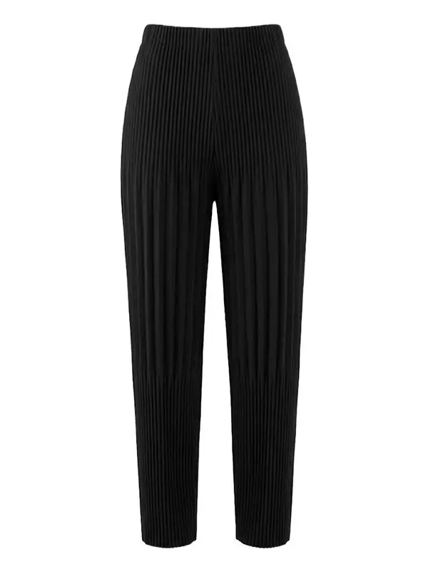 Issey Miyake Homme Plissé Pleated Trousers - Black