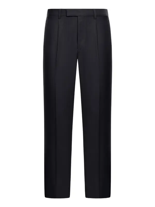 Zegna Straight Leg Trousers - Navy