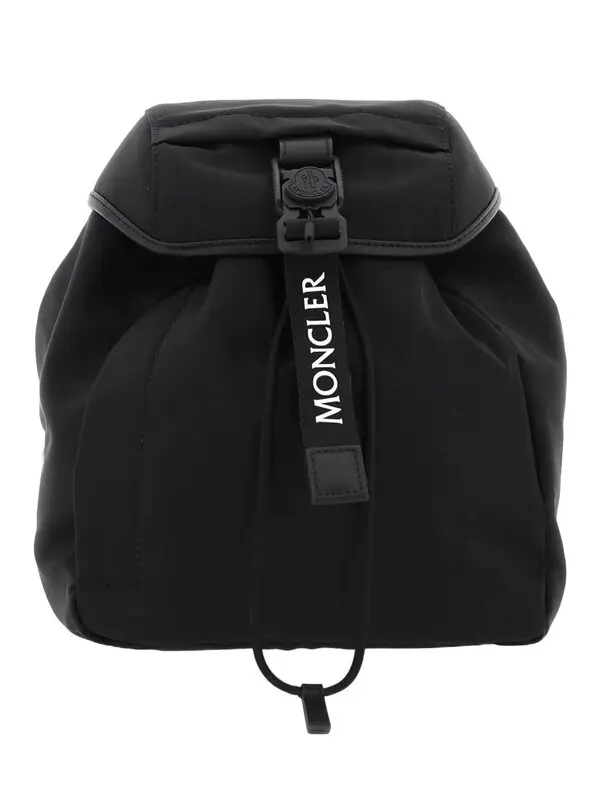 Moncler Buckle Strap Backpack - Black