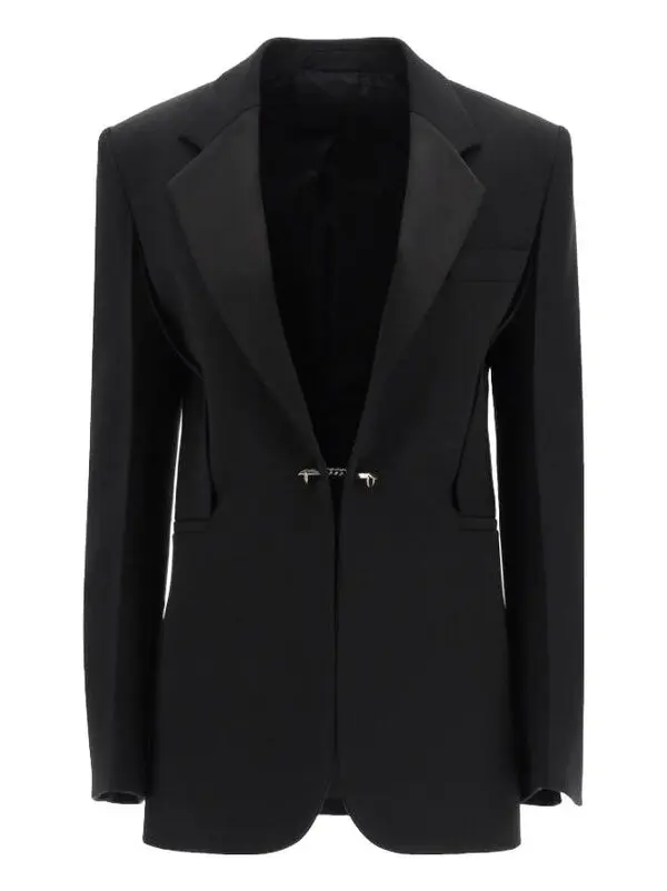 Givenchy Pin Detail Tailored Blazer - Black