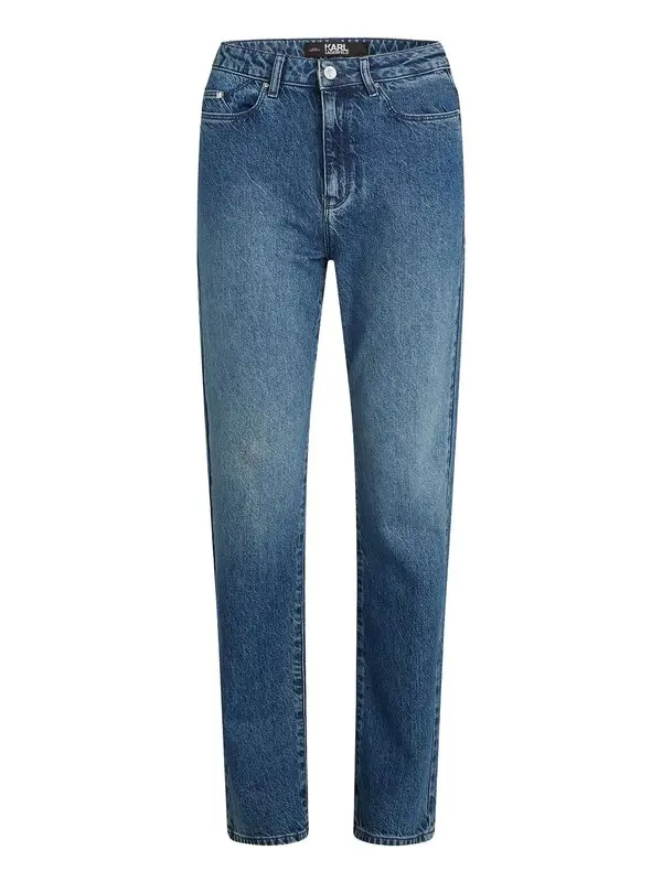 Karl Lagerfeld Straight Leg Jeans - Blue