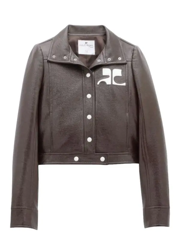 COURREGES Logo Decal Casual Jacket - Black