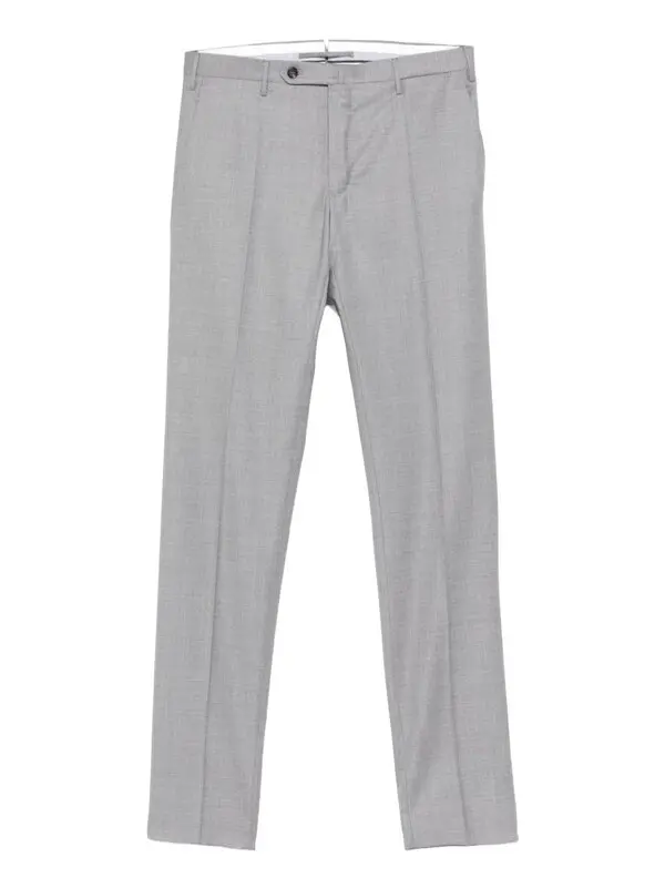 Incotex Slub-texture Tailored Trousers - Gray