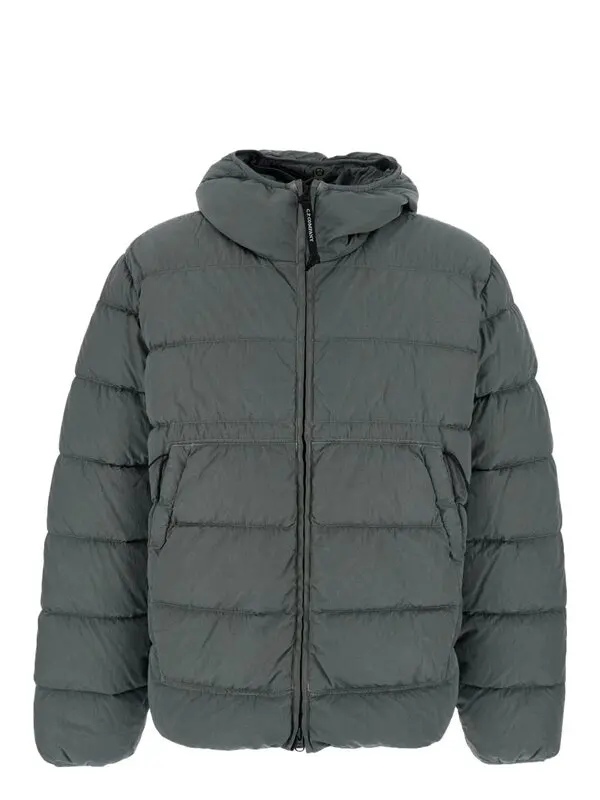 C.P. COMPANY Chrome-r Goggle Down Jacket - Grey