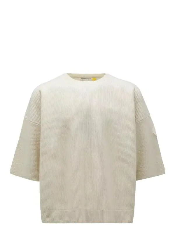 Moncler Ribbed Wool Jumper - White