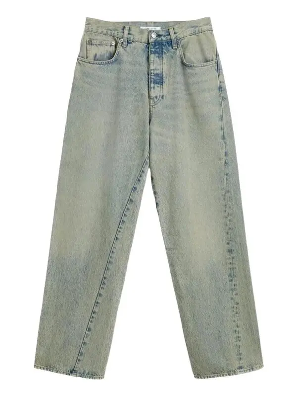 SUNFLOWER Buttoned Straight-leg Jeans - Gray