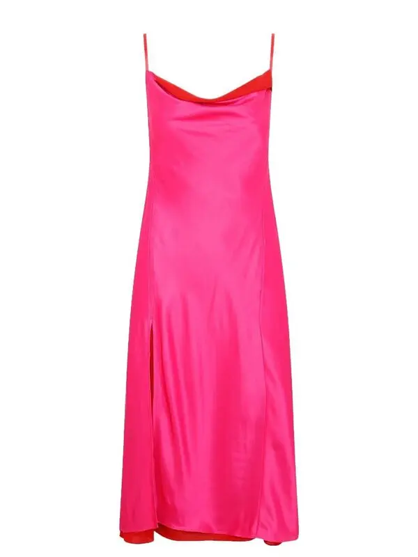Acne Studios Sleeveless Layered Midi Dress - Pink