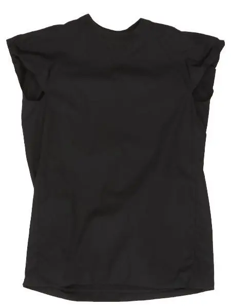 Sacai Crewneck Short Sleeve Poplin Dress - Black