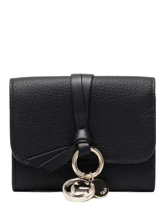 Chloé Alphabet Tri-fold Wallet - Black