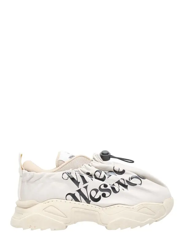VIVIENNE WESTWOOD Logo Print Drawstring Sneakers - White