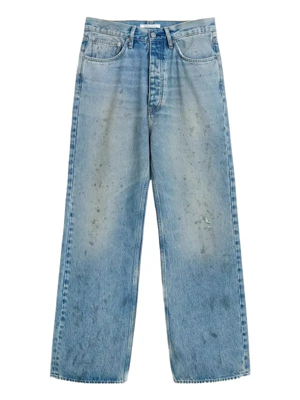 SUNFLOWER Five-pocket Jeans With Distressed Faded Finish - Blue