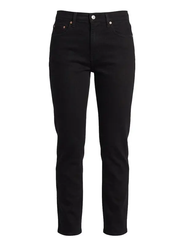 Gucci Laser Design Straight Denim Pants - Grey