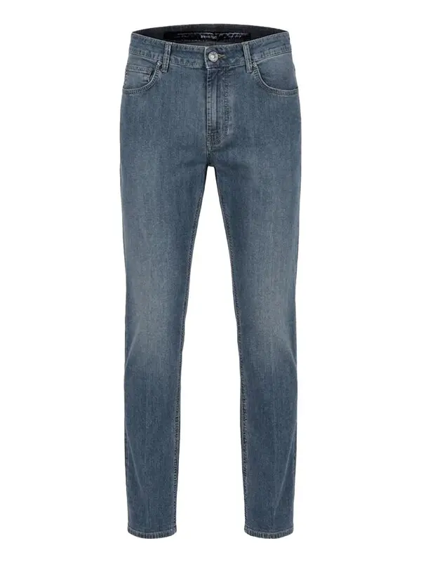 Stefano Ricci Logo Patch Jeans - Blue