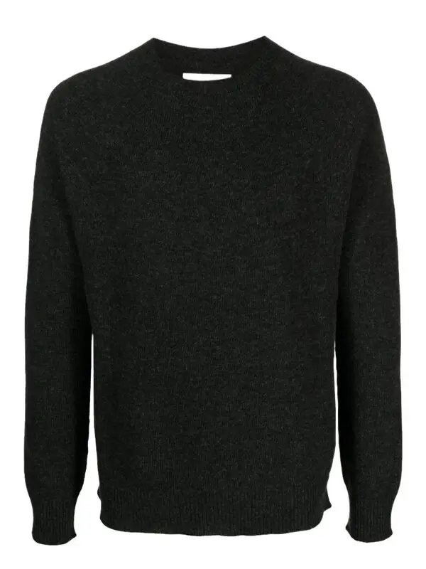 JIL SANDER Crewneck Knitted Jumper - Black
