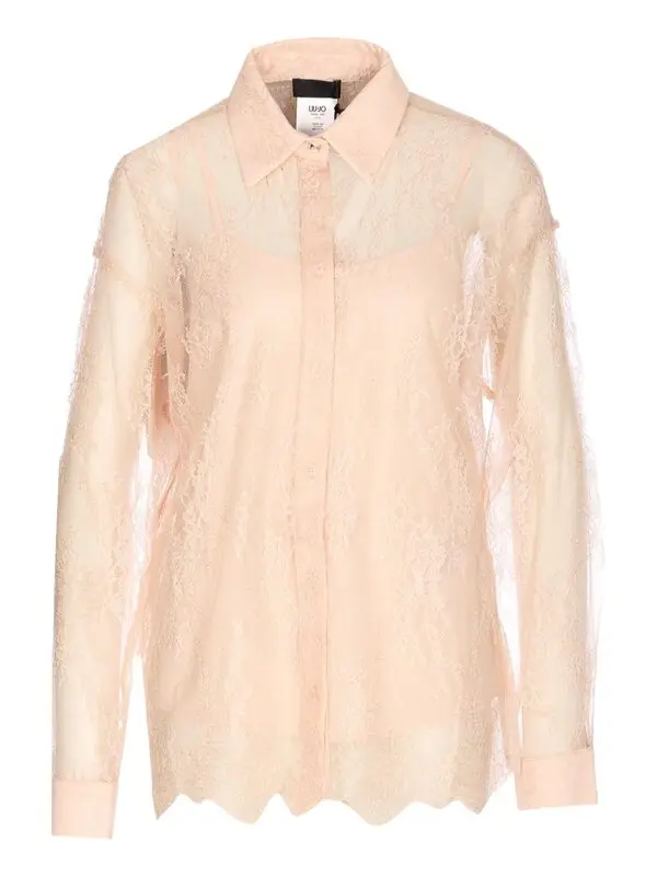 Liu Jo Lace Long-sleeve Shirt - Nude