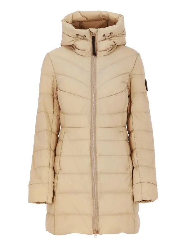 Canada Goose Clair Hooded Quilted Coat - Light Brown