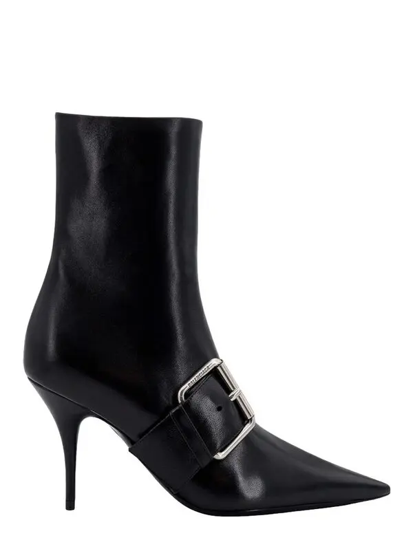 Balenciaga Knife Belted Ankle Boots - Black