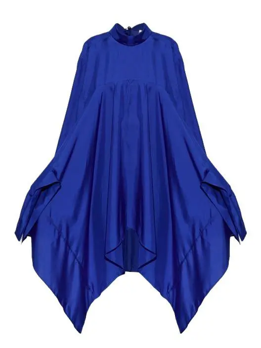 LANVIN Asymmetrical Pleated Top - Blue