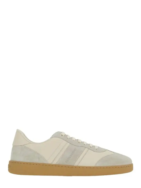 FERRAGAMO Panelled Low-top Sneakers - Nude