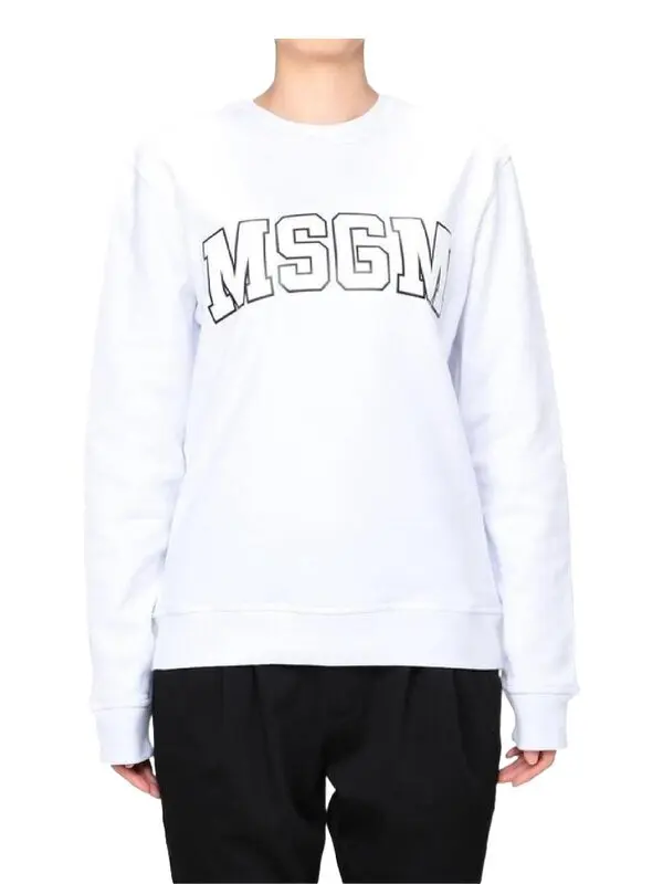 MSGM Logo Sweatshirt - White