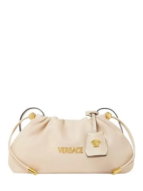 Versace Medusa Tag Shoulder Bag - Nude