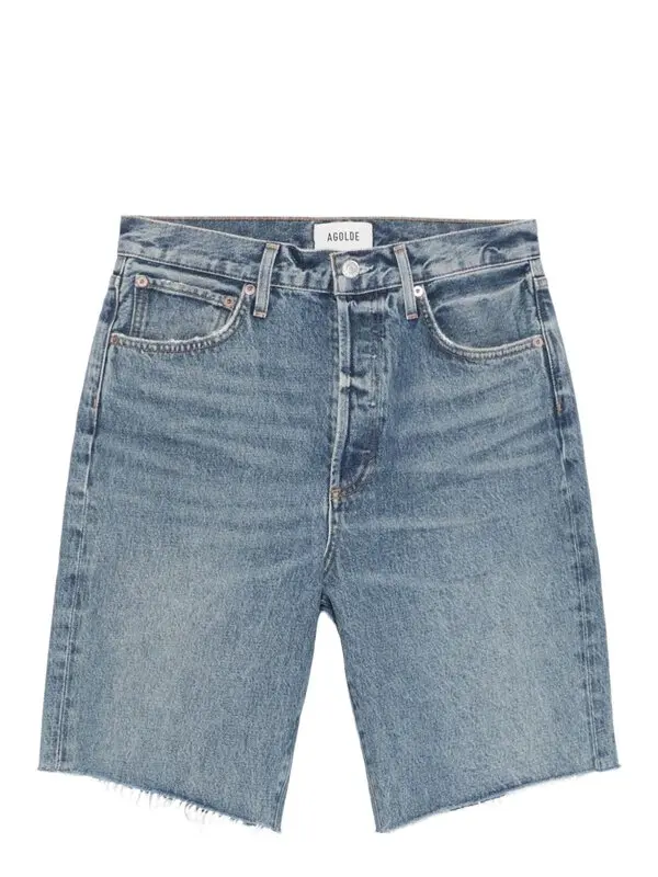 AGOLDE 90's Raw Edge Denim Shorts - No