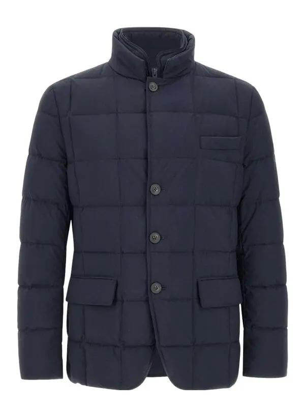 FAY Quilted Double-zip Jacket - Black