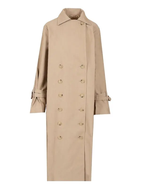 TOTEME Signature Trench Coat - Khaki
