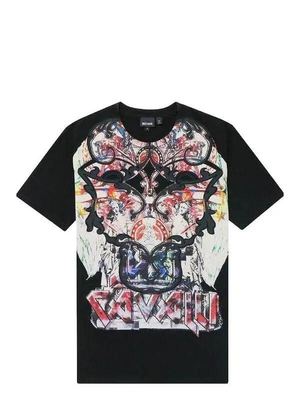 Just Cavalli Printed T-shirt - Black