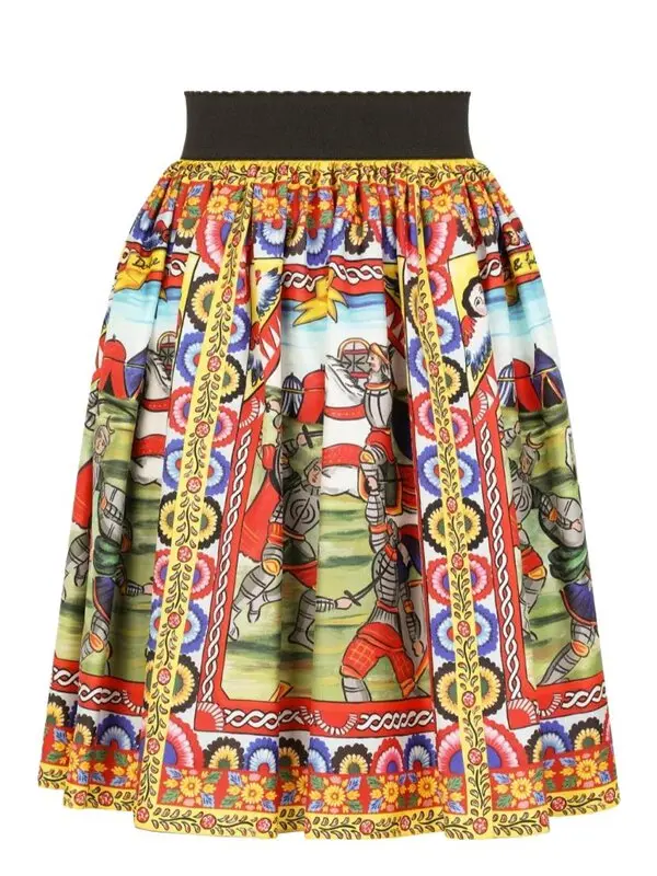 Dolce & Gabbana Carretto Print Mini Skirt - Multicolor