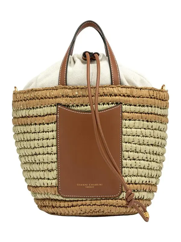 GIANNI CHIARINI Mae Bucket Bag - Brown