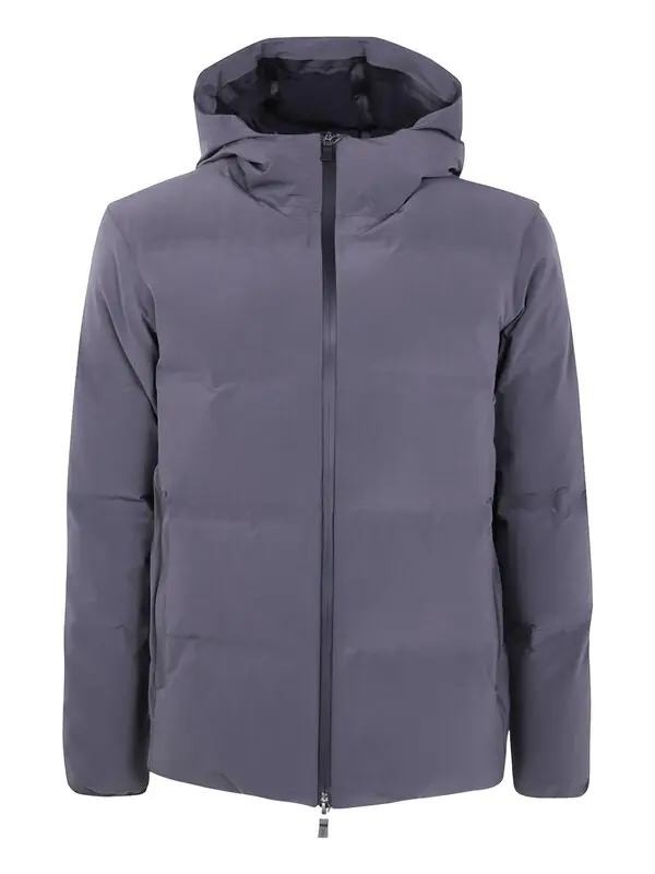 Herno Hooded Down Jacket - Gray